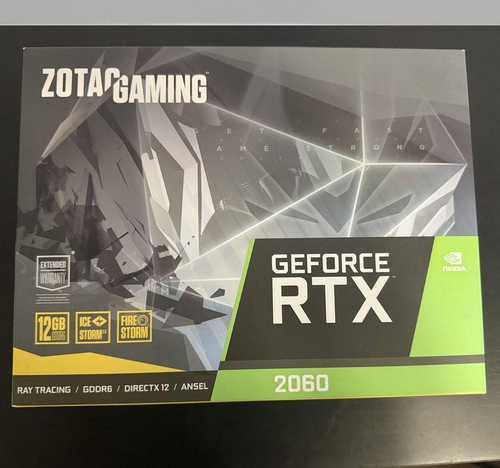 Видеокарта zotac gaming rtx 2060 12gb