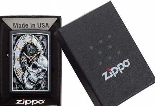 Зажигалка Zippo Skull Clock Design