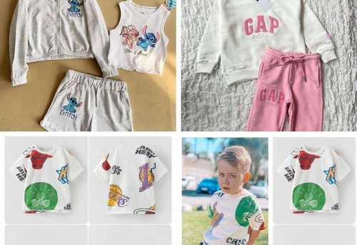 Четыре детских костюма Zara, Gap, Primark