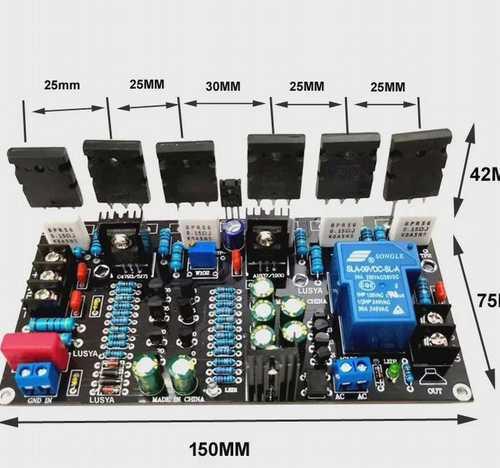 Lusya моно усилитель мощности 300 Вт LSY-T300W