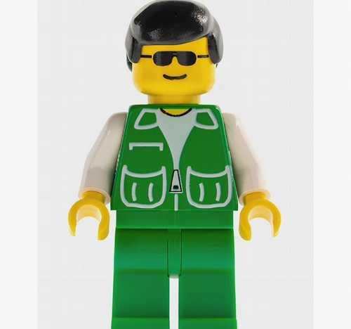 Минифигурка Lego Town Jacket Green with 2 Large P