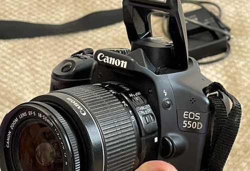 Зеркальный фотоаппарат canon 550d kit