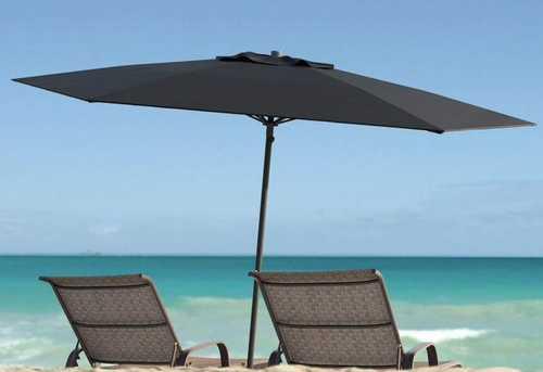 Большой зонт для пляжа. Зонт на боковой опоре