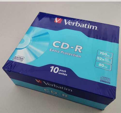 Диски CD-R Verbatim новые 10шт. в упаковке