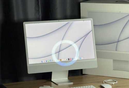 iMac 24 2021 M1 8/256Gb 8CPU/8GPU Silver (Идеал)