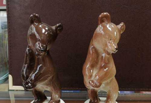Фарфоровые статуэтки. 3 медведя лфз