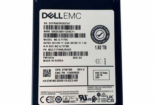 Dell tmtw9 1.92TB 12GB mzilt1T9hbjrad3 MZ-ILT1T9C