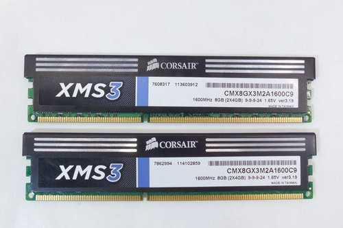 Corsair XMS3 DDR3 1600 мгц 8 Гб