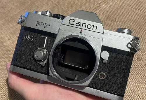 Canon FT QL пленочный фотоаппарат