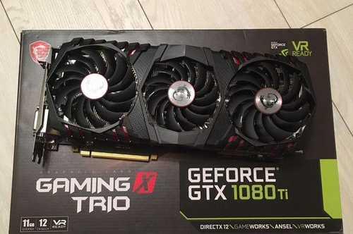 Видеокарта MSI gtx1080ti Gaming X Trio