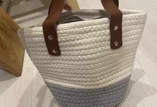 Корзинка плетеная для хранения корзинка-сумка
