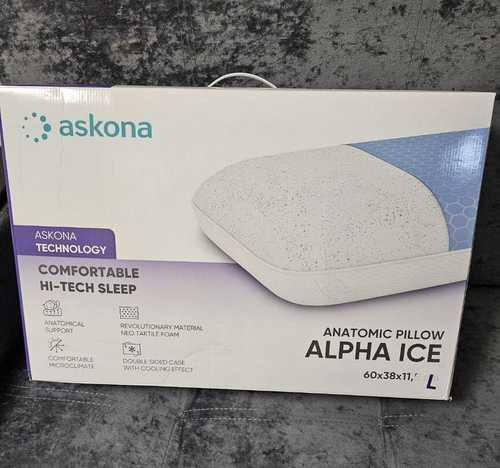 Анатомическая подушка Alpha Technology ice Аскона