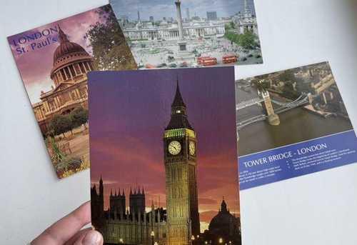 Ретро открытки из Англии 4 шт