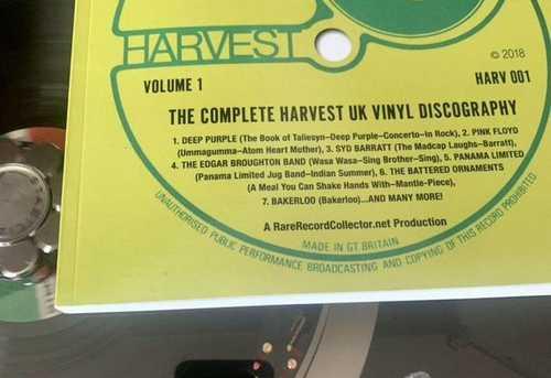 Harvest Книга дискография винила