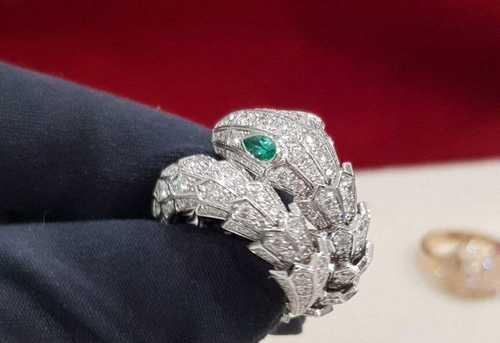 Золотое кольцо Bvlgari 750 с бриллиантами