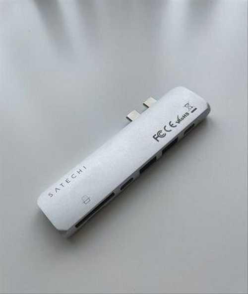Адаптер USB-хаб Satechi Aluminum Pro Hub (USB-C)