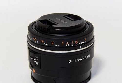 Объектив Sony 50mm f/1.8 (DT 1.8/50 SAM, SAL50F18)