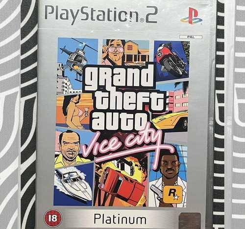 GTA Grand Theft Auto Vice City PS2 Platinum