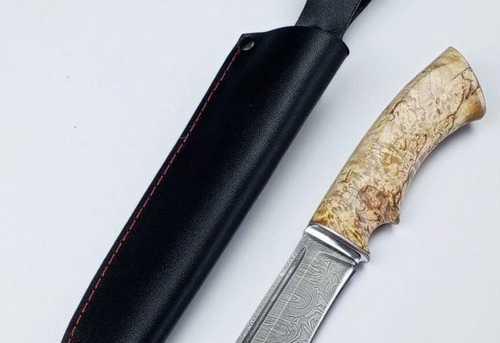 Нож ручной работы из дамасской стали