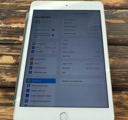 Apple iPad Mini 4 64gb Wi-Fi Silver