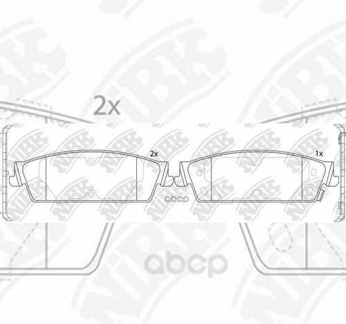 Колодки тормозные дисковые задние PN51013 NiBK