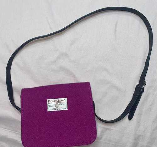 Harris Tweed purple bag, твидовая сумка, оригинал