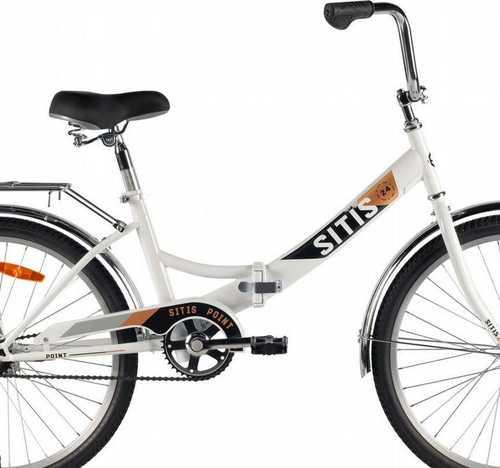 Велосипед sitis point 24" (2024) White-Black-Beige Sta645