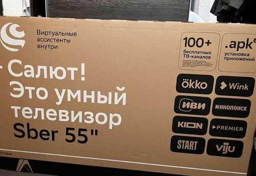 Телевизор Sber 55"(139 см), UHD 4K