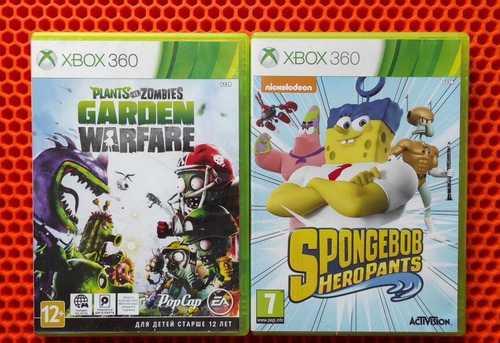Растения против зомби и Губка Боб для Xbox 360