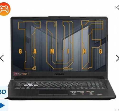 Продам игровой ноутбук 17.3" asus TUF Gaming