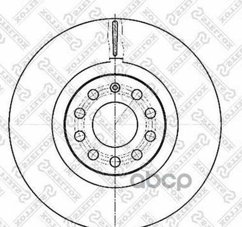 6020-47107V-SX диск тормозной передний Audi A4/A6