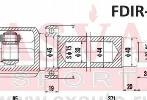 Шрус внутренний правый 21x40x23