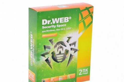 Антивирус Dr.Web Security Spase 2 пк/2 года