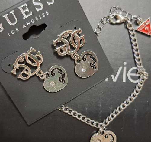 Набор цепочка и браслет Guess