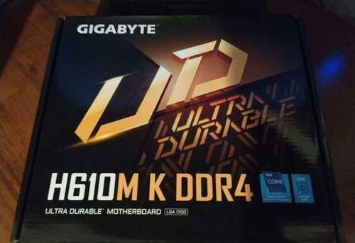 Gigabyte H610M K DDR4 LGA1700 (новая, гарантия)