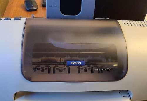 Принтер epson stylus C62