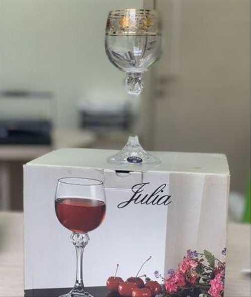 Бокалы для вина Bohemia Julia 6 шт в коробке