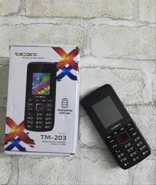 Сотовый телефон Texet TM-203