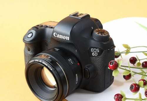 Canon 6D body + Объектив Canon EF 50mm f1.4 USM