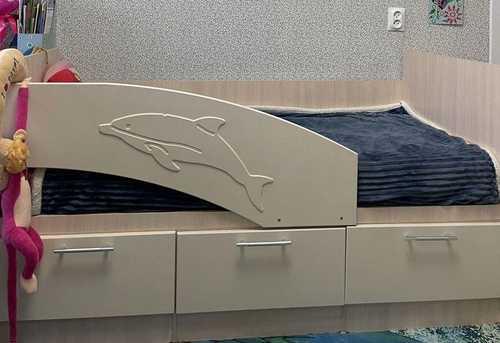Кровать дельфин 160*80 с матрасом