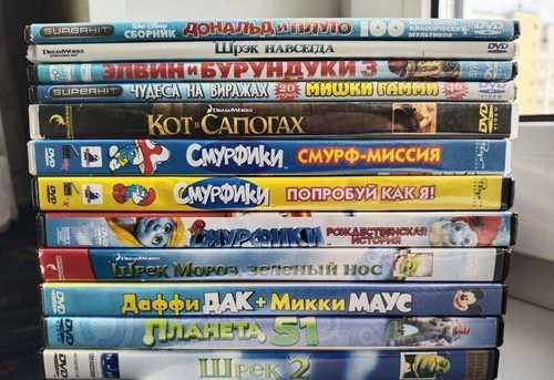 DVD-диски Мультики/много мультфильмов на дисках