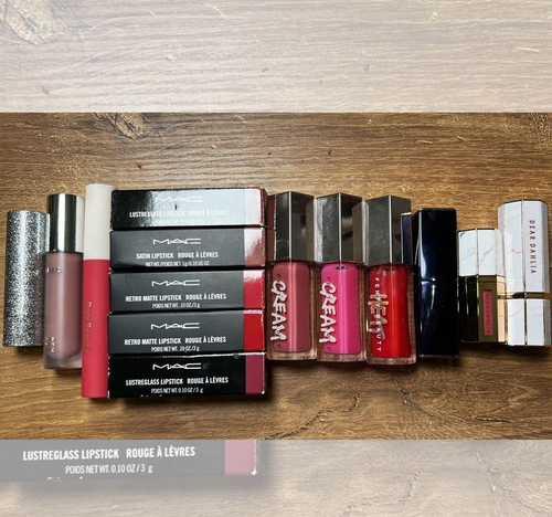 Помады и блески MAC, Fenty Beauty, Rare Beauty