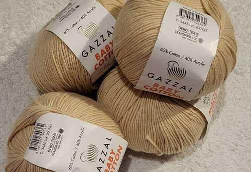 Пряжа для вязания Gazzal baby cotton