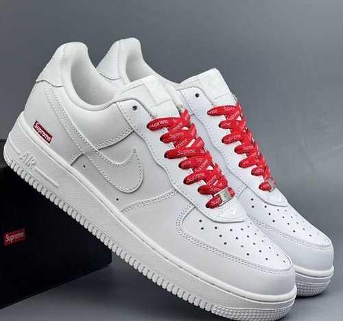 Кроссовки Nike Air Force 1 Supreme Белые