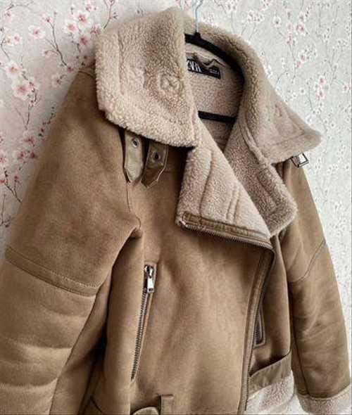 Дубленка aviator zara