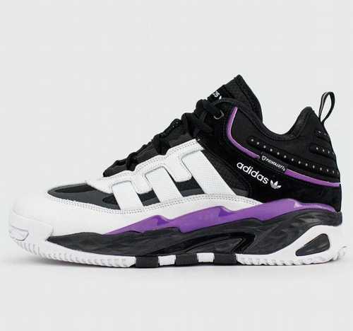 Кроссовки Adidas Niteball White Purple with Fur