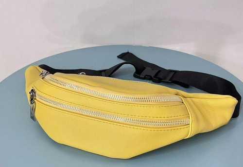 Поясная сумка желтая новая