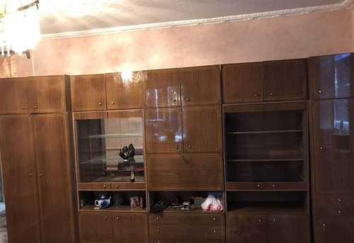 Мебельный гарнитур стенка в гостиную шатура СССР