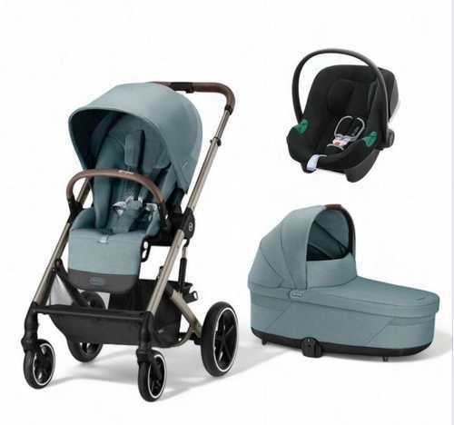 Коляска cybex balios s lux 3 в 1 новая sky blue