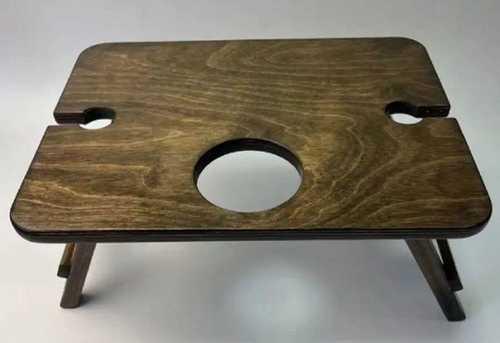 Винный столик на ножках (деревянный)